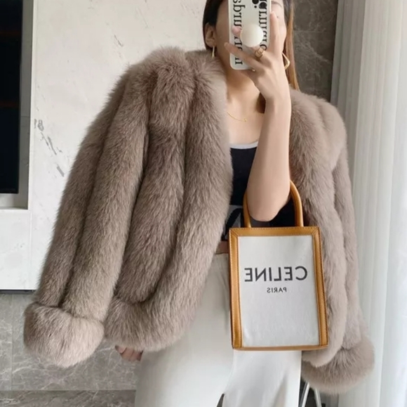Jackets & Coats | Custom Made Long Fox Fur Coat | Poshmark